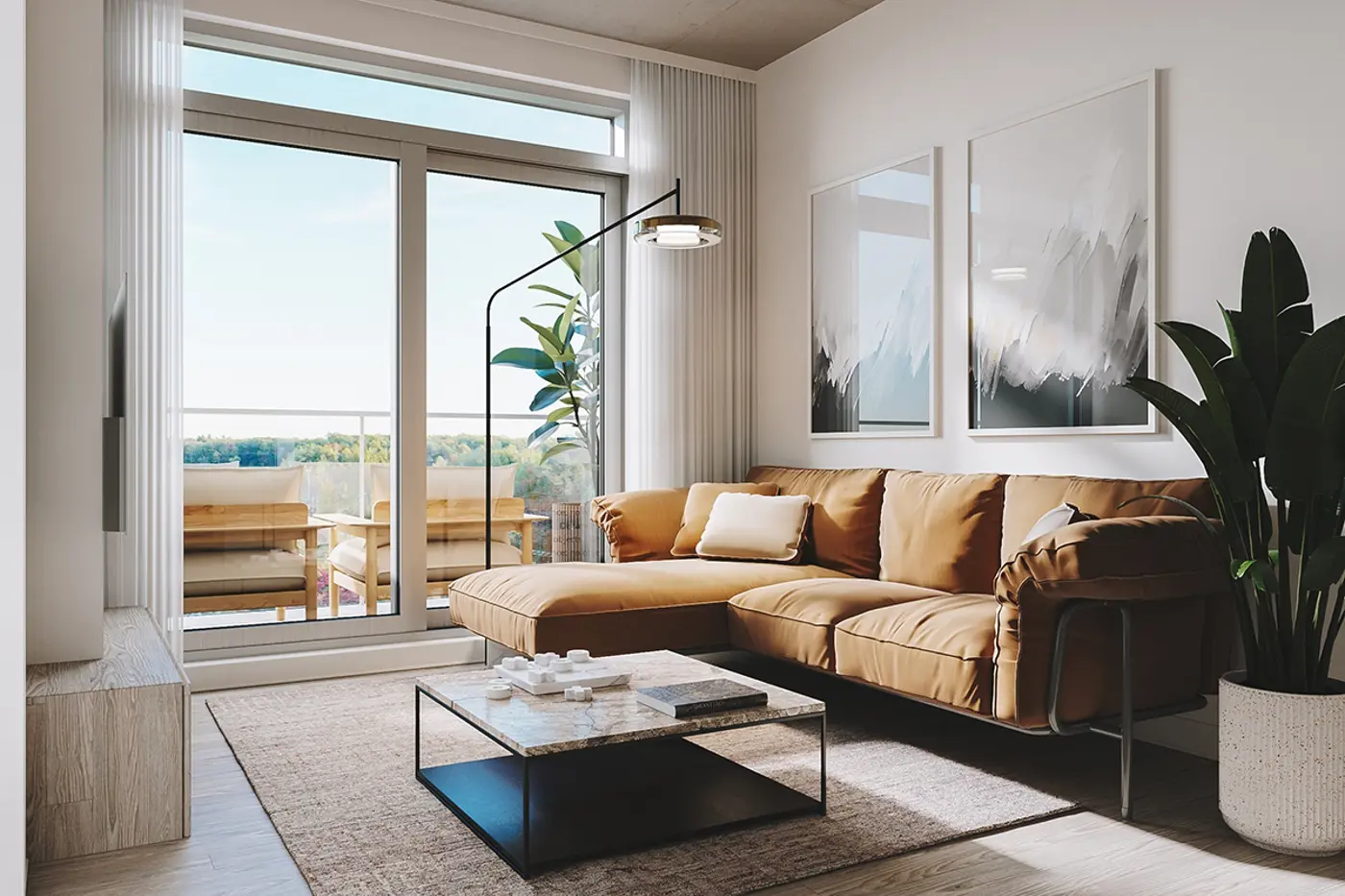 1 chambre : Modèle de Condo neuf à vendre à Candiac | Projet Habitation